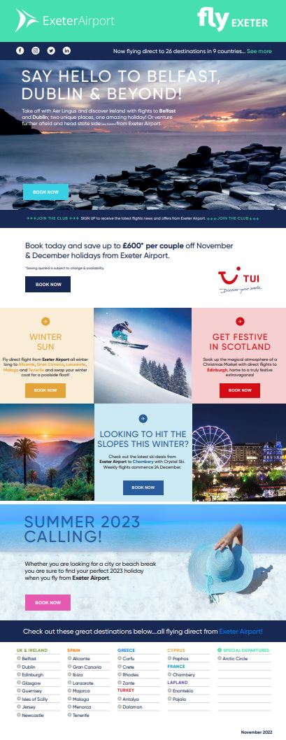 Fly Exeter November 2022 - Exeter Airport