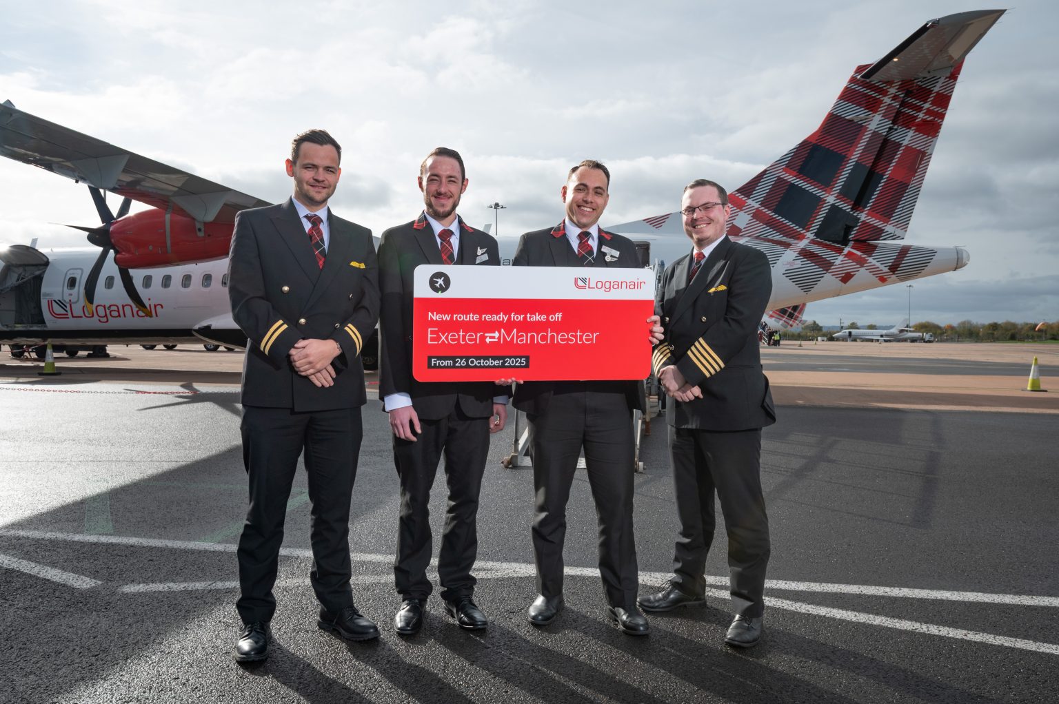Loganair’s new Exeter–Manchester route takes flight - Exeter Airport